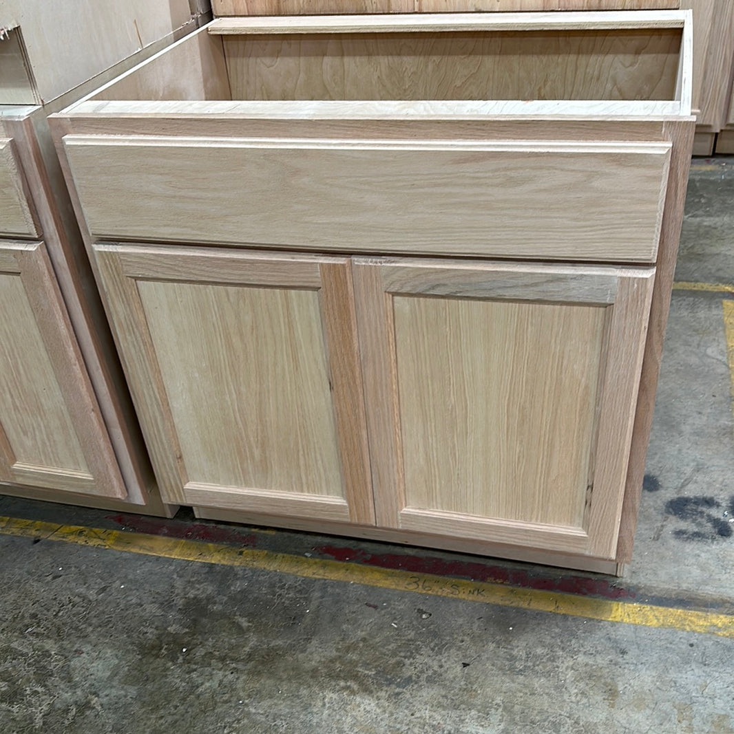 Solid Oak Cabinets - Unfinished and Ready for Stain - West Yellow Knife ...