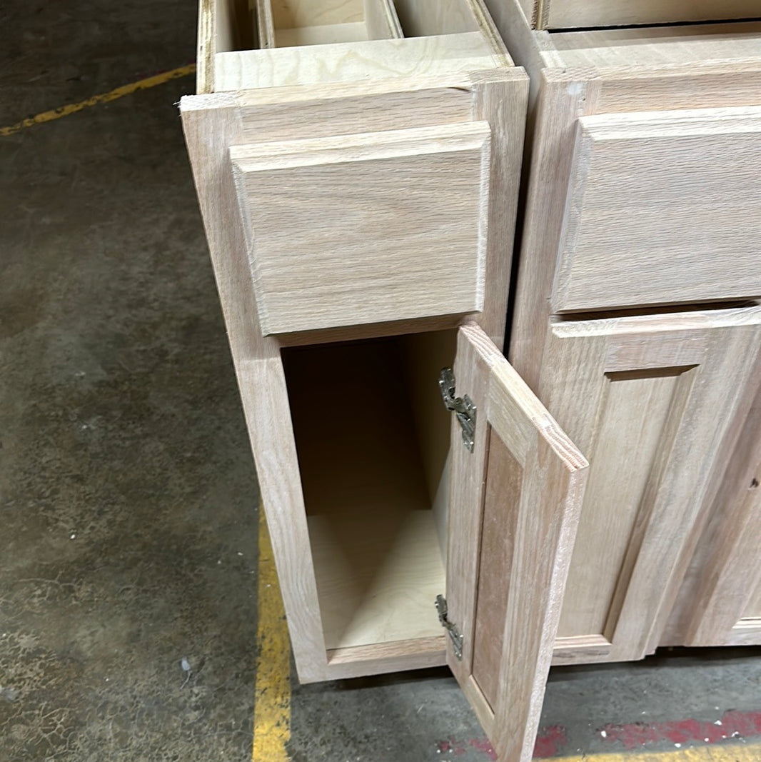 Solid Oak Cabinets - Unfinished and Ready for Stain - West Yellow Knife ...