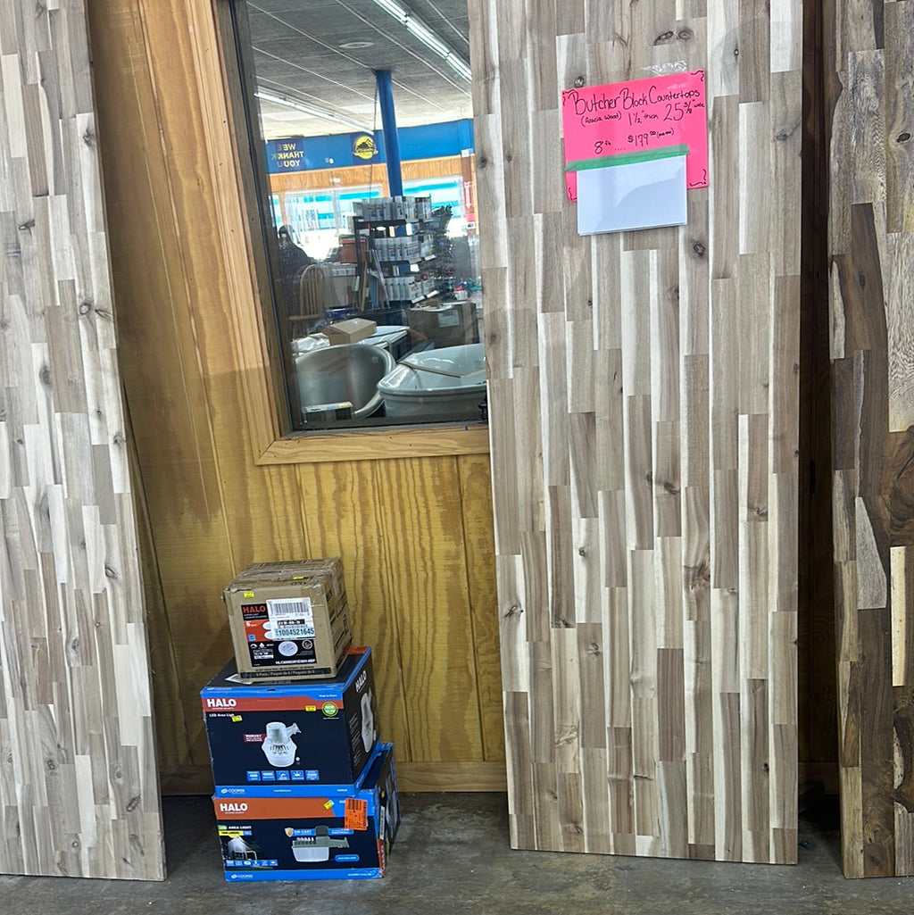 8ft Acacia Butcher Block | Natural Elegance | West Yellow Knife ...